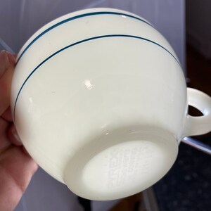 Vintage Pyrex Blue Band Coffee Mugs Tea Cups Set of 4 Pyrex 1970s ...