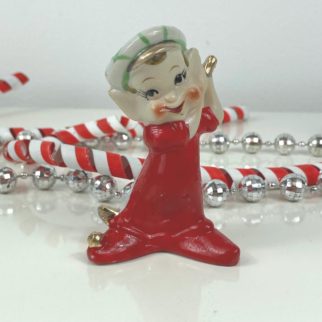 Golfing Pixie Elf, Golfer Golf Gift, Vintage Christmas Pixie Elf ...