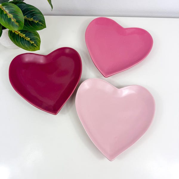 Pottery Heart Plates - Etsy