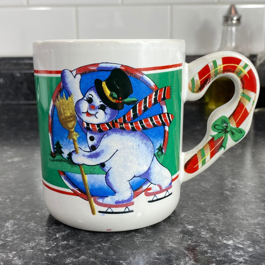 Vintage Frosty the Snowman Coffee Mug W/candy Cane Handle WCL Vintage ...