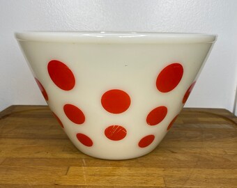 Fire King Red Dot | Etsy