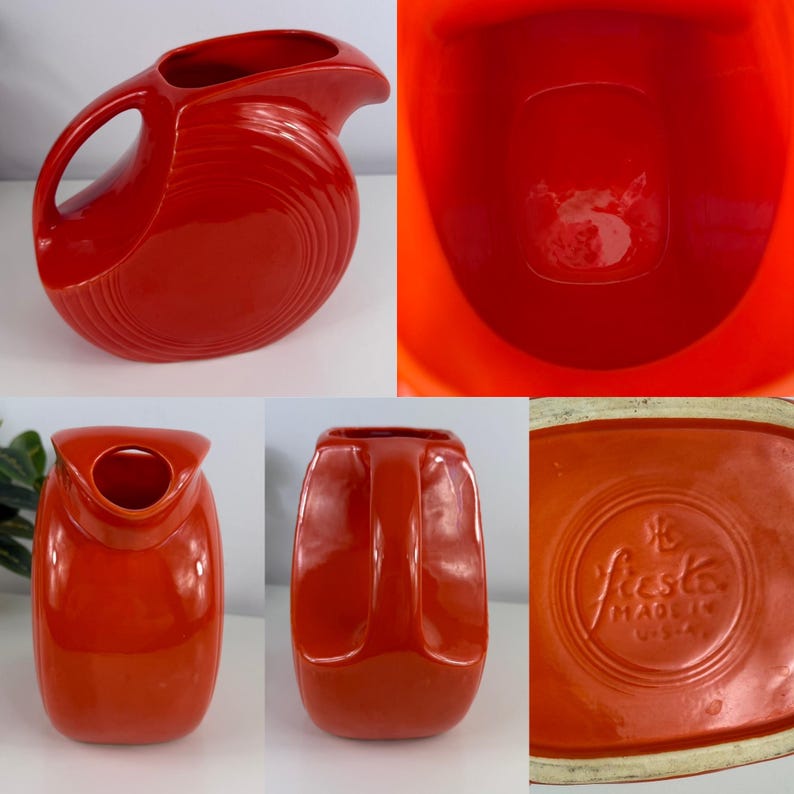 Vintage Fiesta Pitcher: Ceramic Art Deco Dinnerware, Your Choice - Etsy