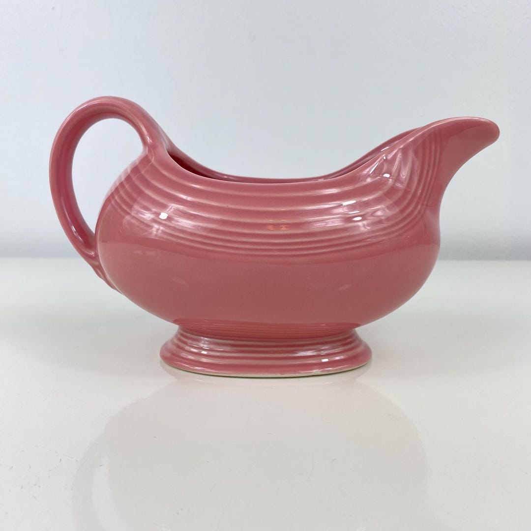 Vintage Fiesta Original Rose Pink Gravy Boat by Homer Laughlin China Co ...