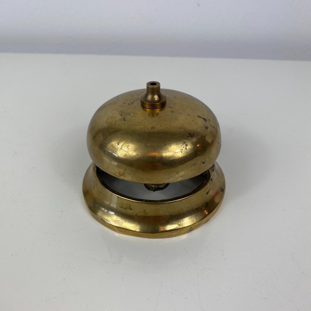 Victorian Brass Reception Desk Bell, Wall Bell, Front Desk Bell ...