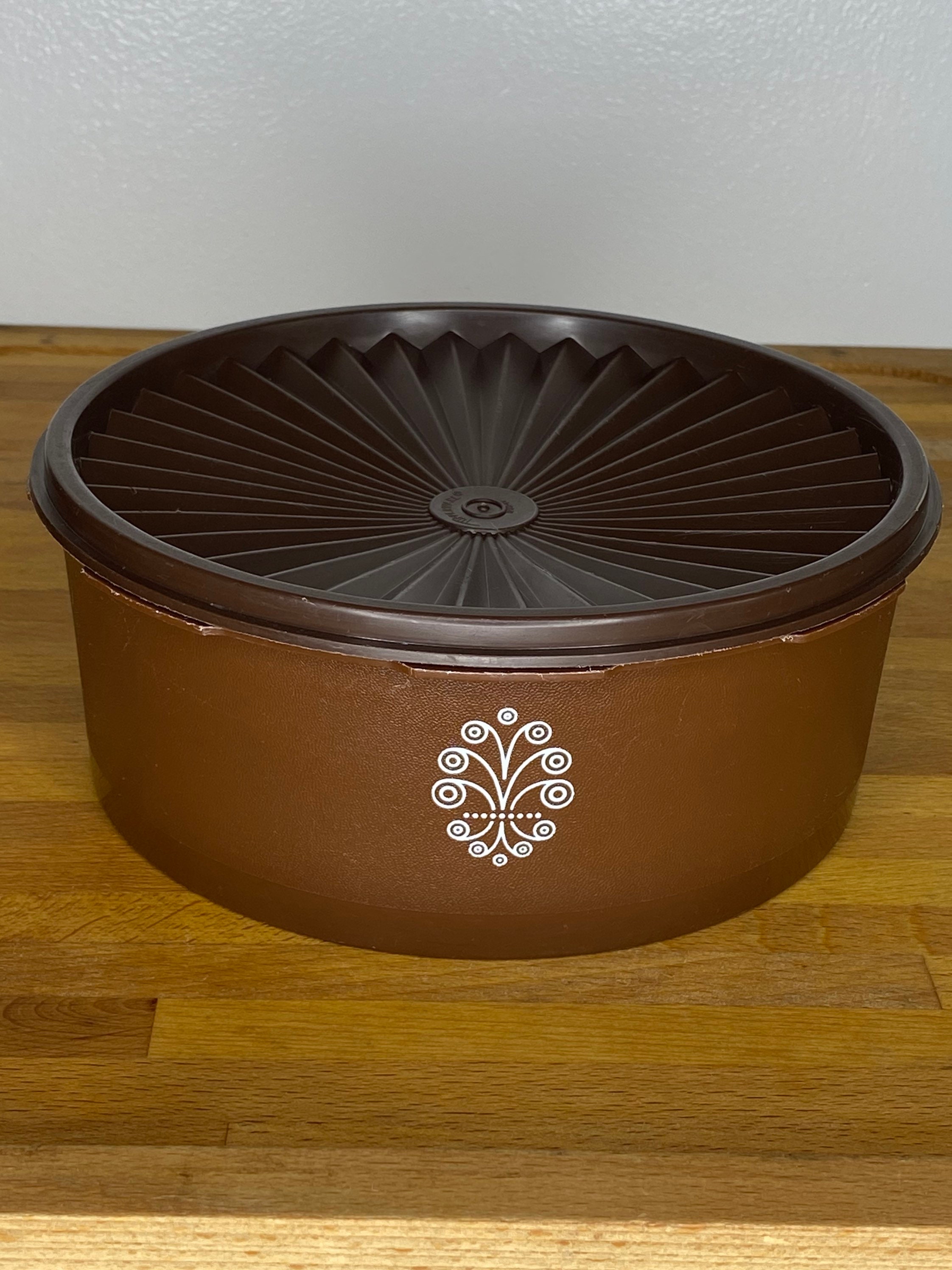 Vintage Tupperware Canisters Brown for sale | Only 3 left at -75%