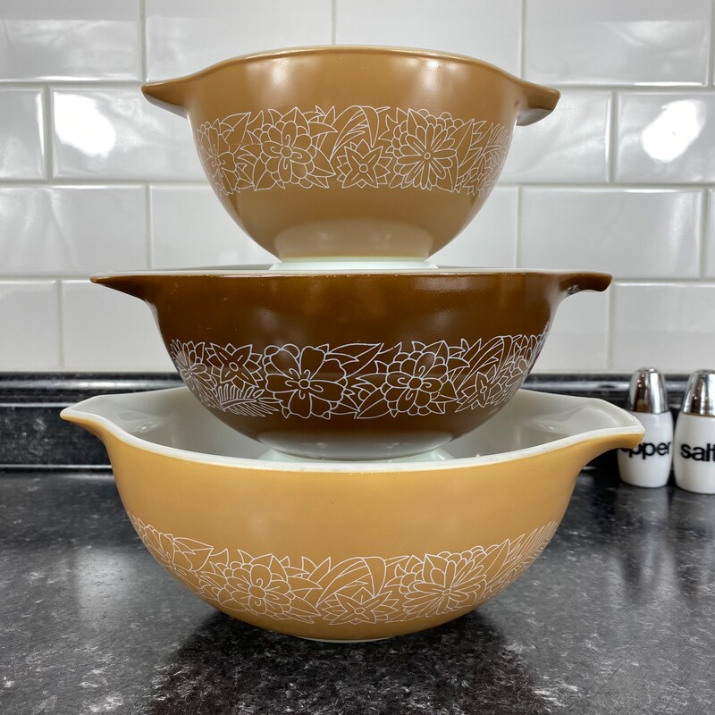 Pyrex Bowl Set - Etsy