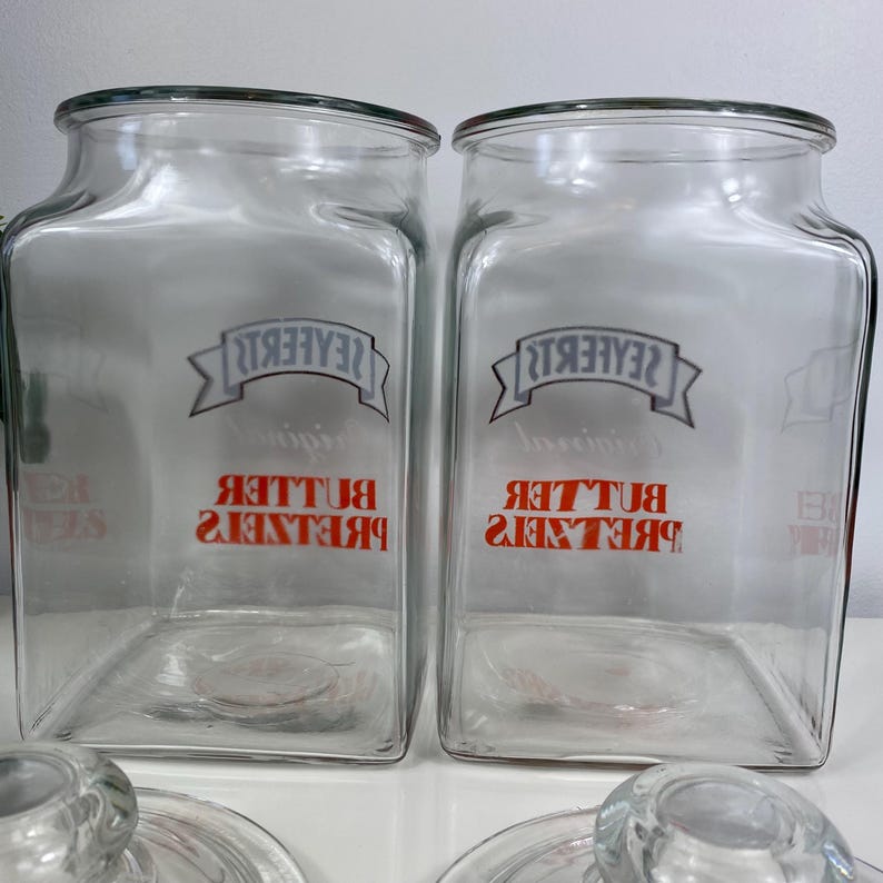 Vintage Seyfert's Pretzel Jar Set: 1930s General Store Display - Etsy