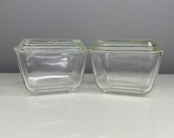 Kitchen & Dining Clear Glass Storage Leftover Container Glass Food Bowl ...