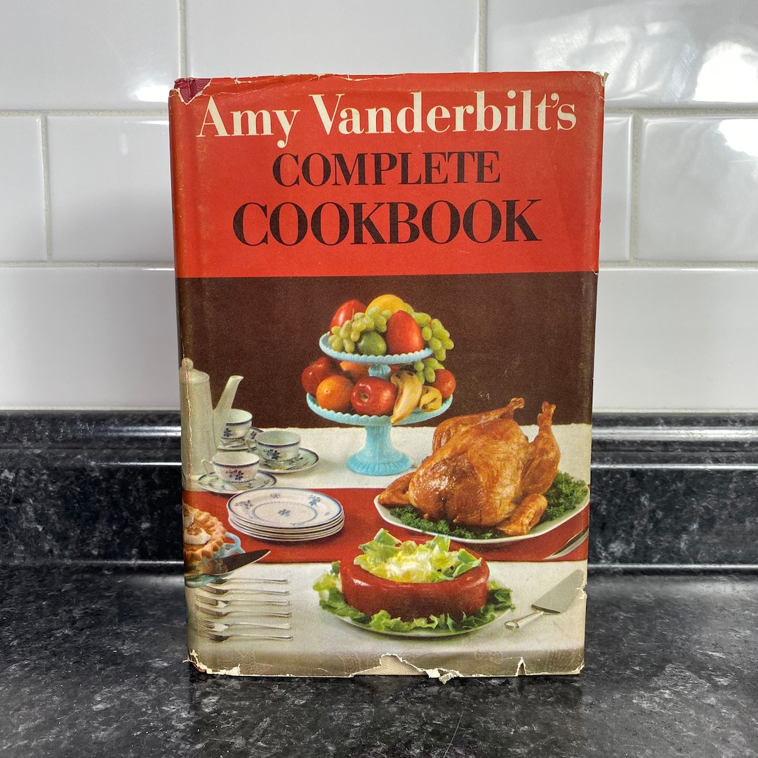 Vintage 1961 Amy Vanderbilt's Cookbook: Warhol Illustrations, Etiquette ...