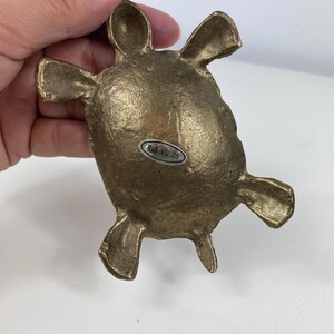 Vintage Brass Turtle Trinket Dish Set of 2, Ashtray Soap Dish Turtle ...