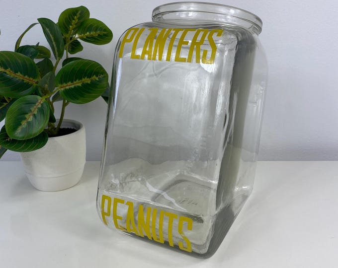 Vintage Streamline Mr. Peanuts Planters Glass Jar Country Store ...