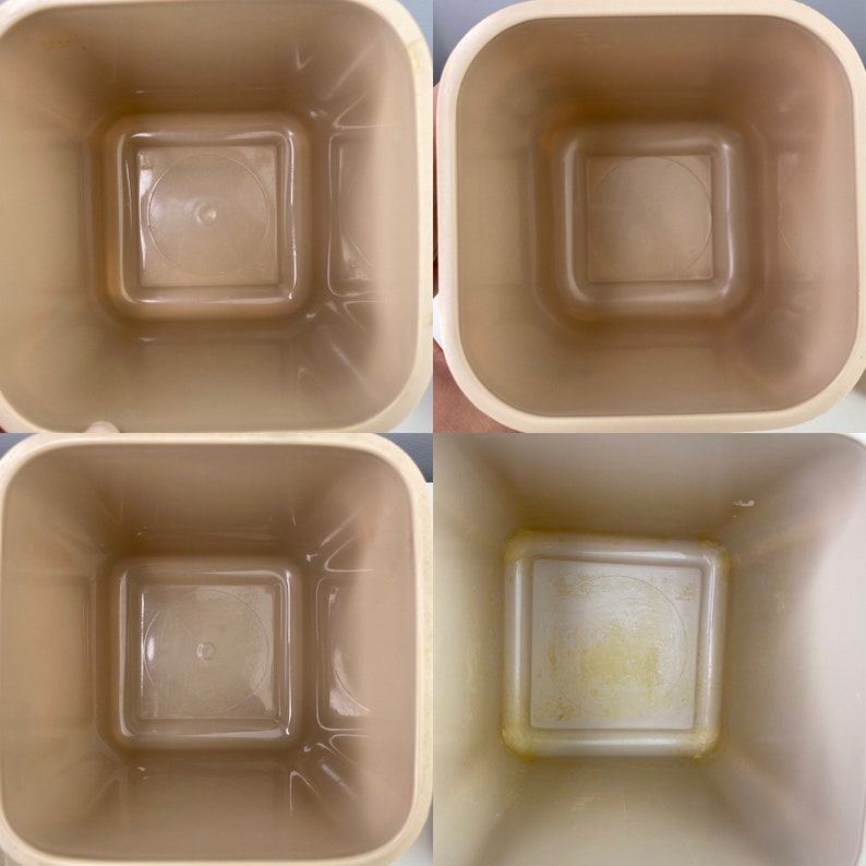 Vintage Tan Beige Plastic Retro Chicken Pattern Canister Set - Etsy