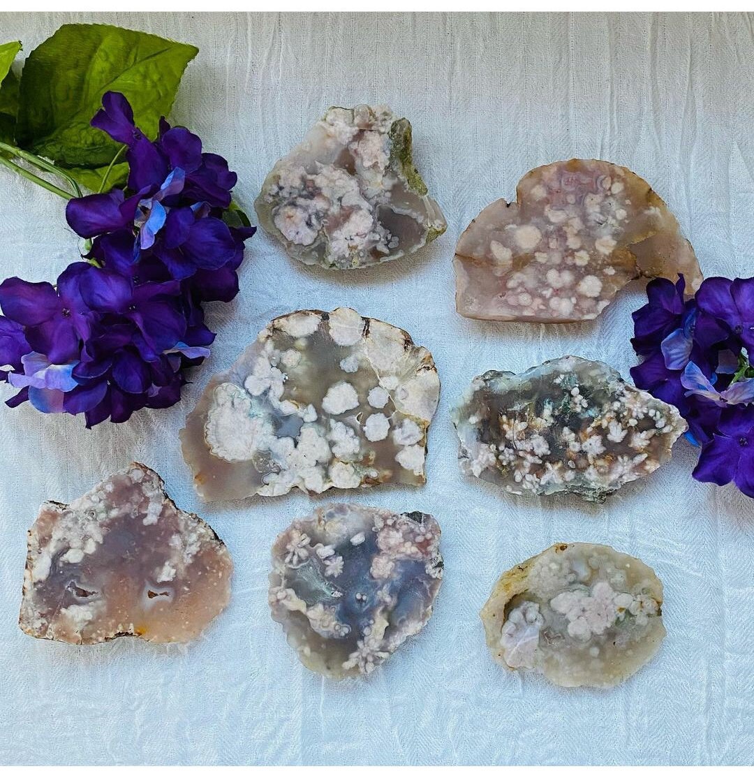 Flower Agate Raw Slabs/ Sakura Agate Slabs/ Raw Agate/ Flower Agate ...