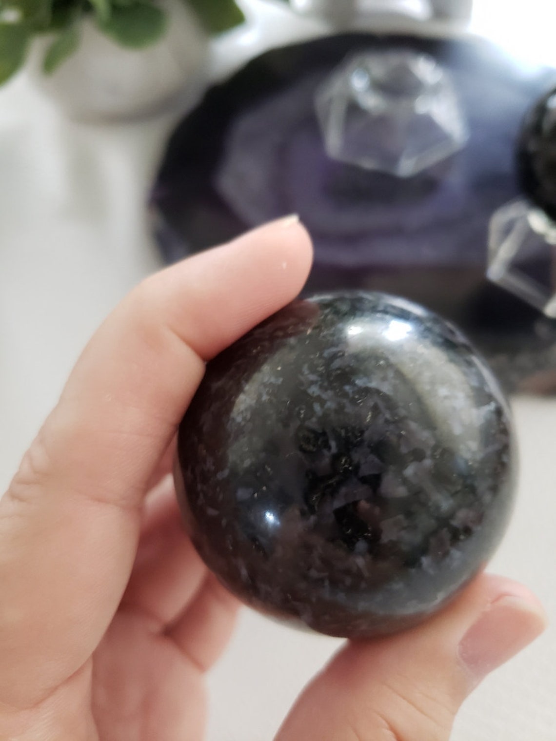 Mystical Merlinite Sphere/ Mystic Merlinite Sphere - Etsy