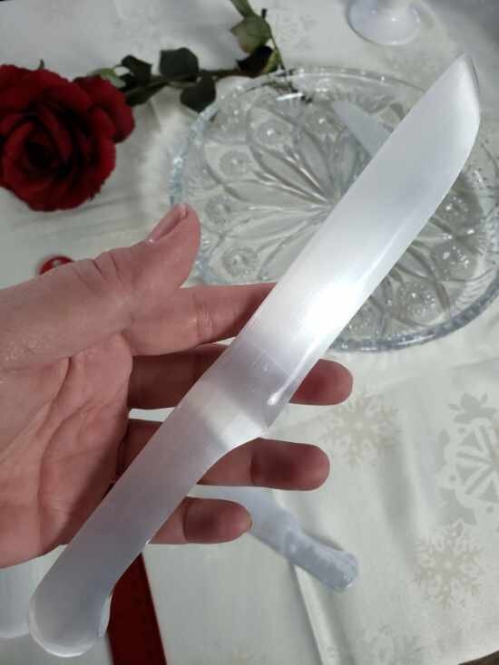 Selenite Dagger/ Carved Dagger | Etsy