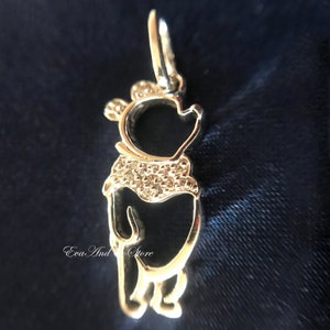 Disney Treasure Winnie the Poo Diamond Necklace, 10k Gold Pendant, Gift ...