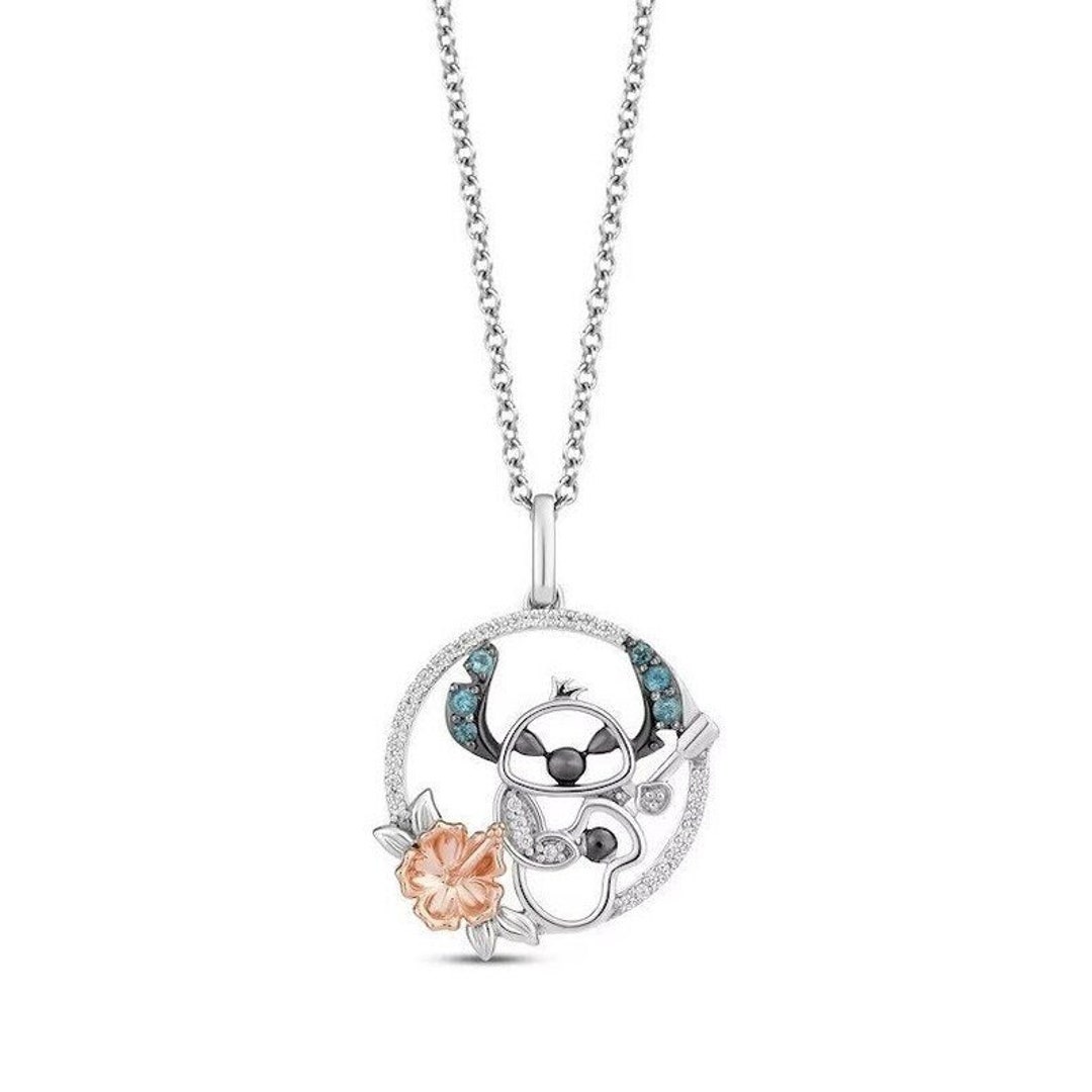 Disney Treasures Lilo and Stitch -stitch- Diamond London Blue Topaz ...