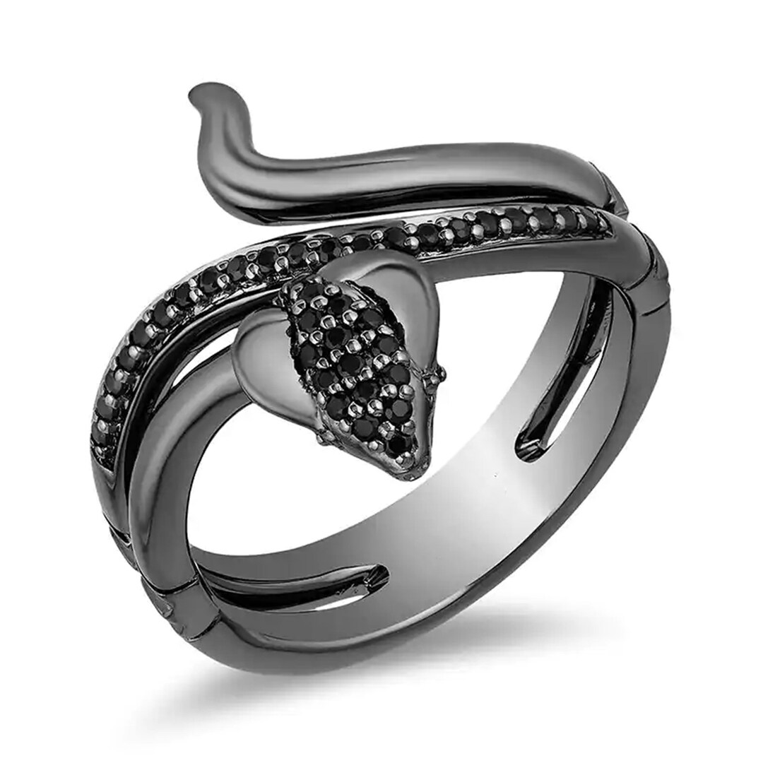 Enchanted Disney Villains Jafar Ring, 1/6 TCW Diamond Snake Bypass Ring ...