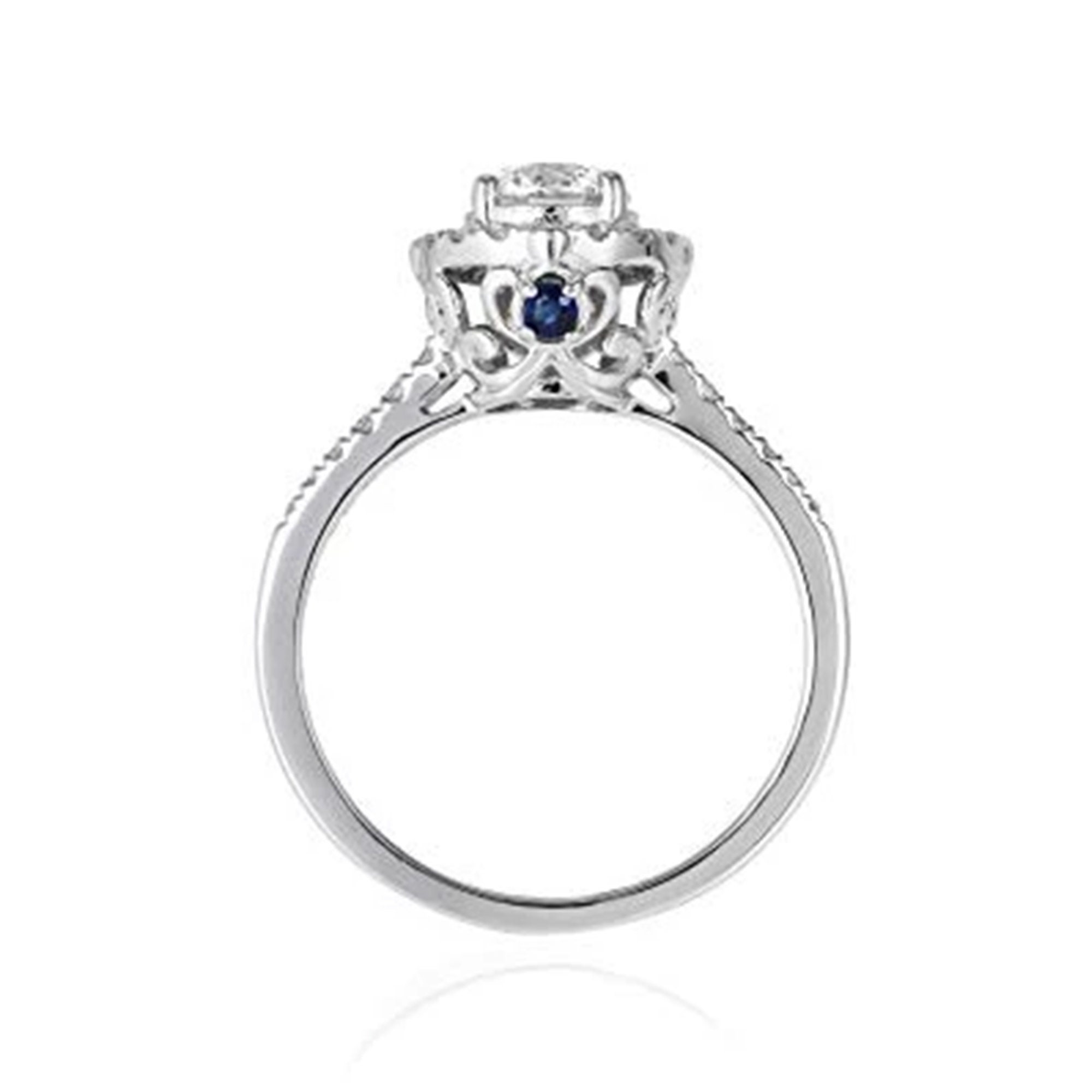 Enchanted Disney Fine Jewelry 14K White Gold Finish Ring With 1 TCW ...