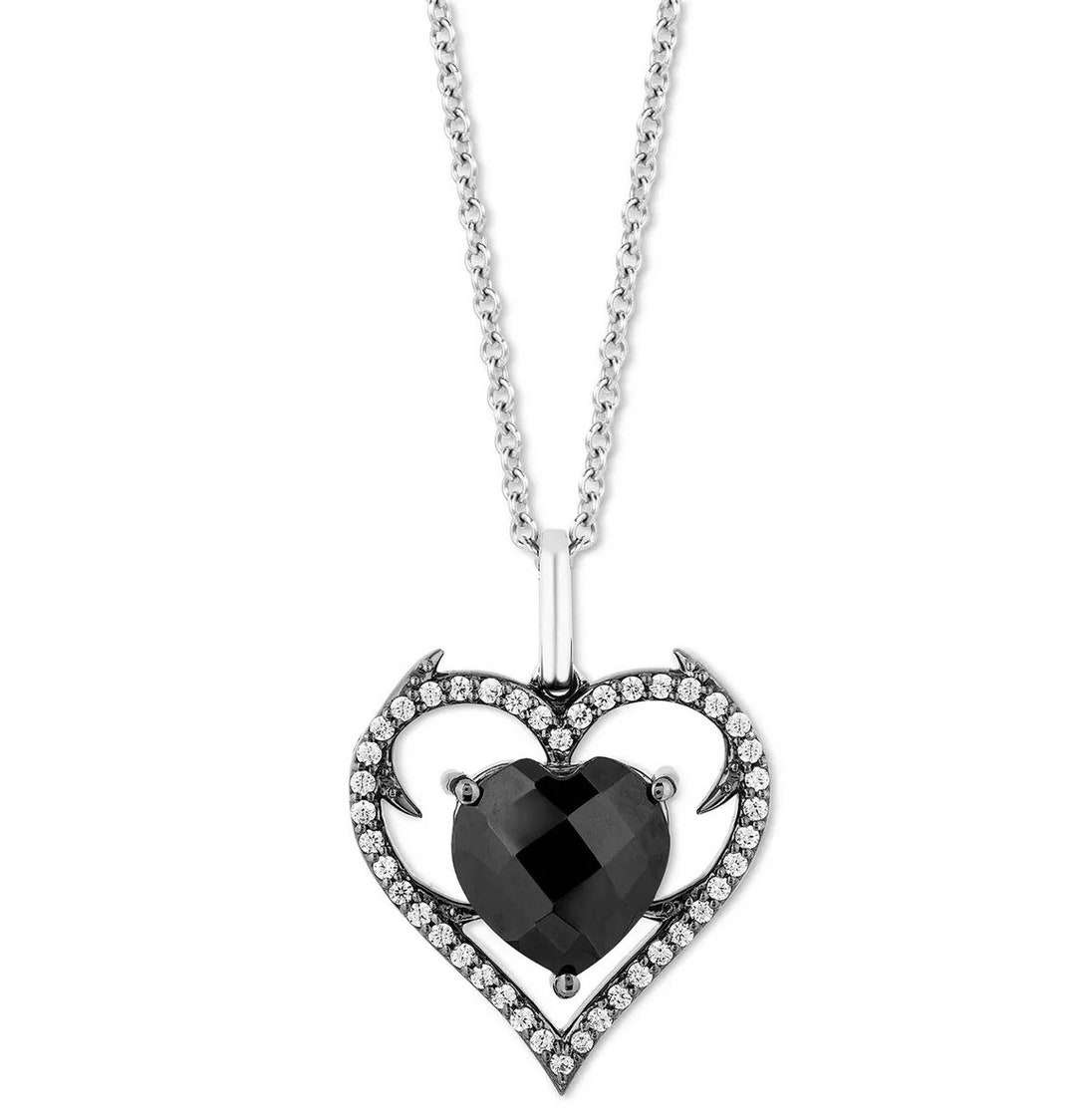 Enchanted Disney Villains Evil Queen Onyx & Diamond Maleficent Heart ...