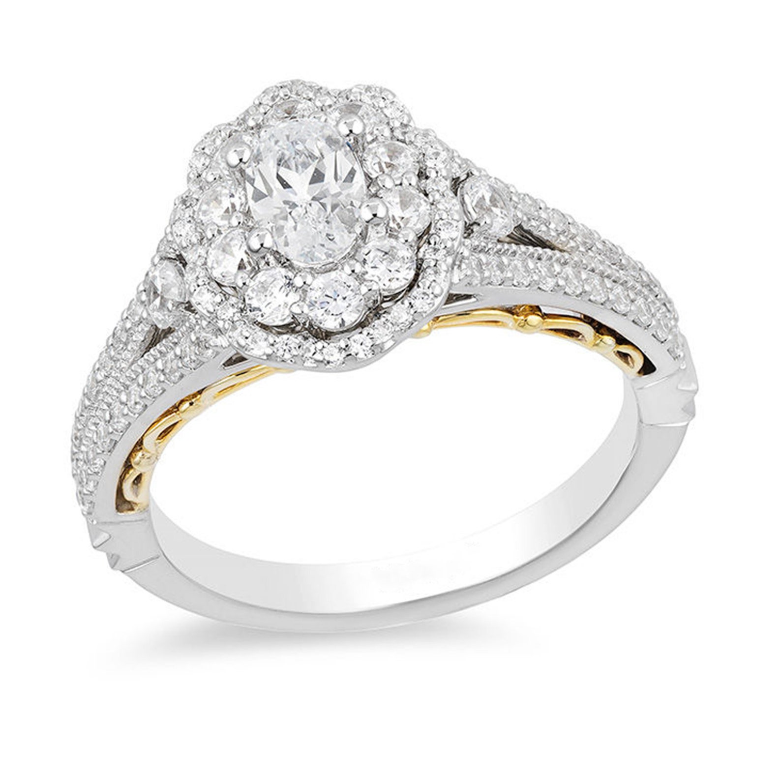 Enchanted Disney Ring, Disney Belle Ring, 1 Ct Oval Simulated Diamond ...