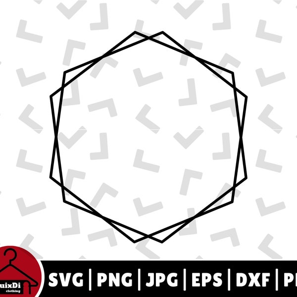 White Hexagon Frame - Etsy