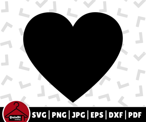 Symmetric Heart SVG Cut File Instant Download Clip Art Vector | Etsy