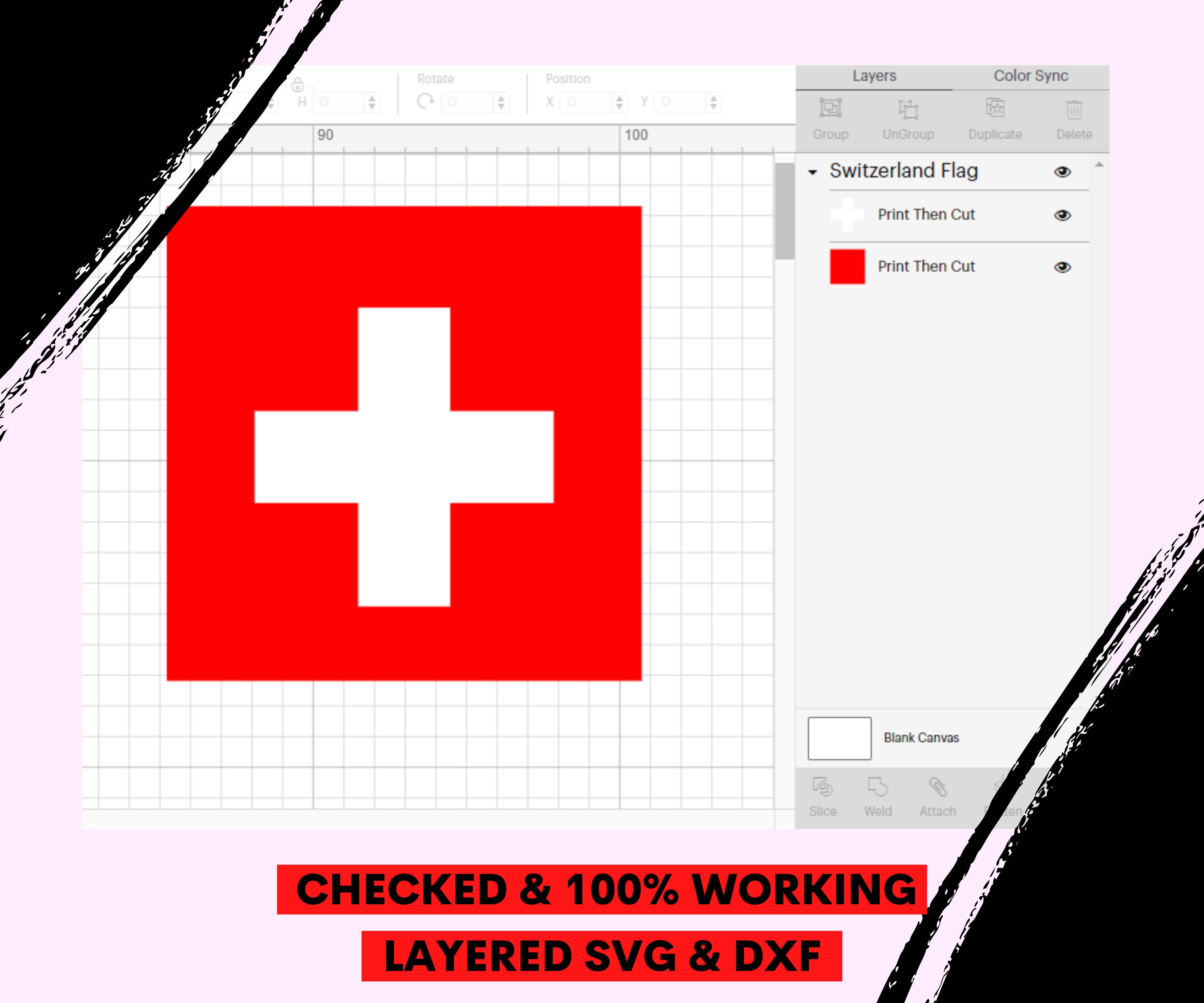 Switzerland National Flag SVG Swiss Flag Country Banner Svg - Etsy ...