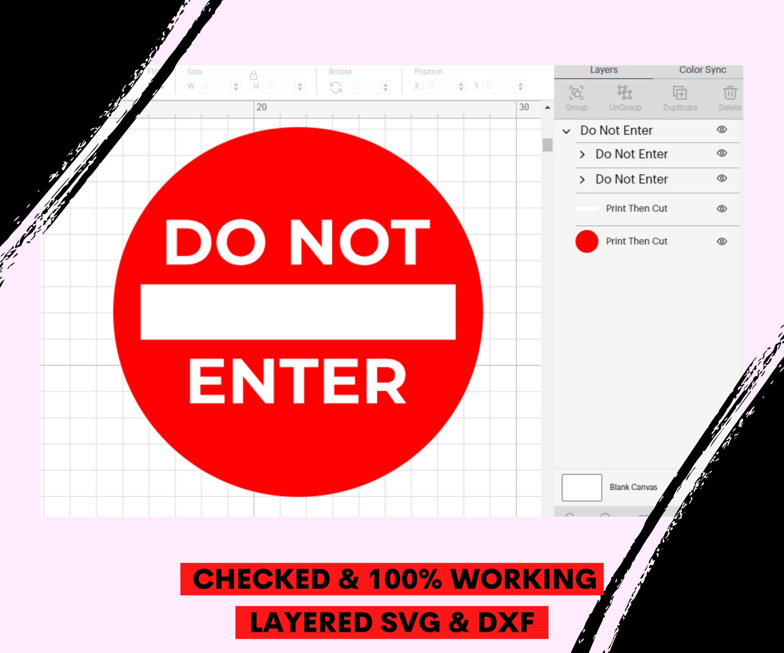 Do Not Enter Sign SVG Warning Sign Clip Art Cnc File | Etsy