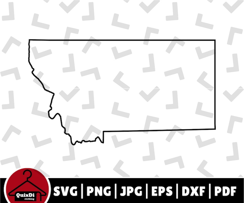 Montana State Outline SVG, Montana Map Vector File, States of America ...
