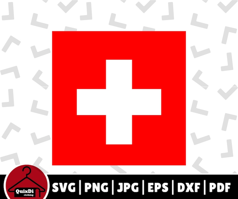 Switzerland National Flag SVG Swiss Flag Country Banner Svg - Etsy