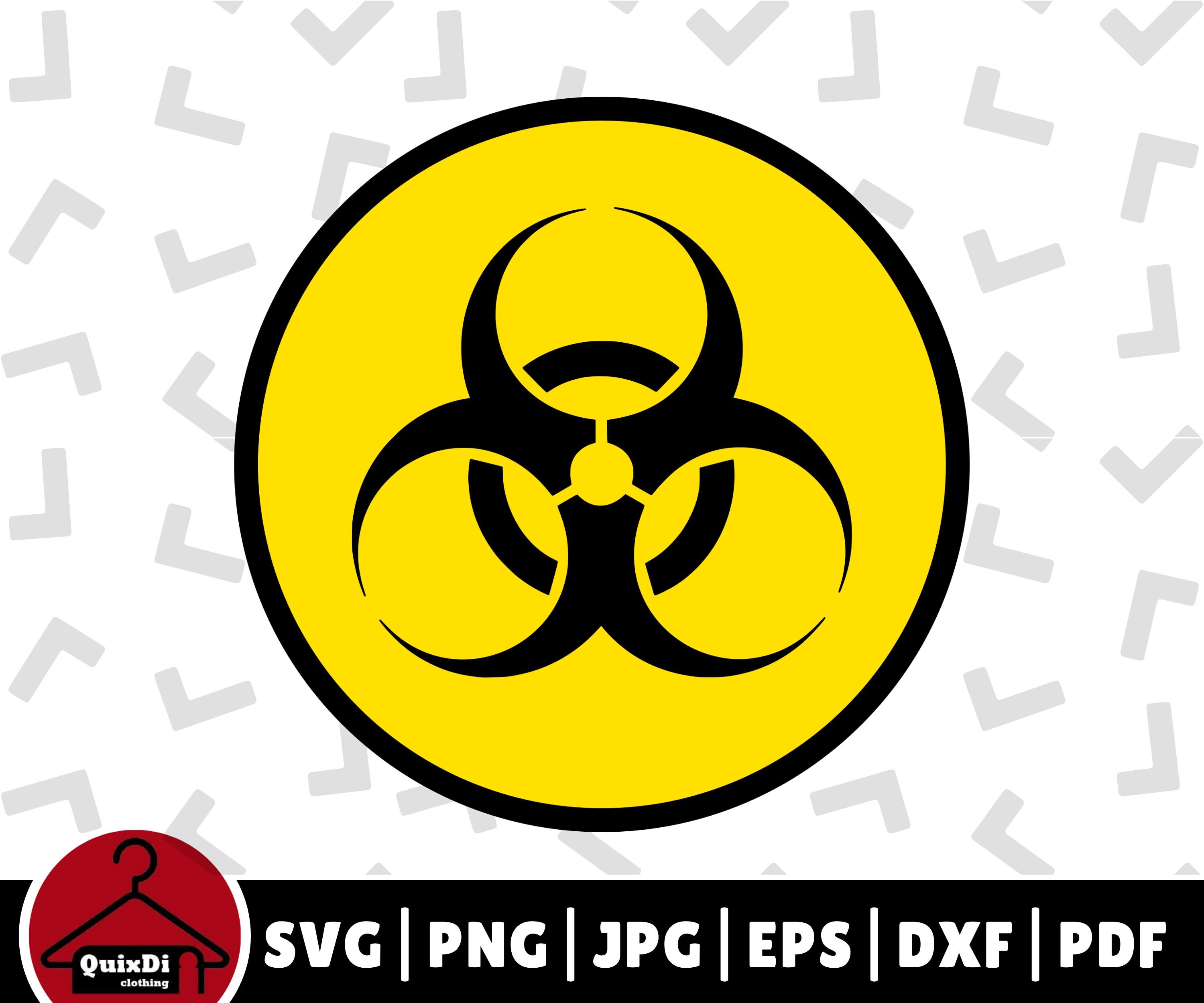 Biohazard Sign Svg Biohazard Warning Symbol Cut File - Etsy