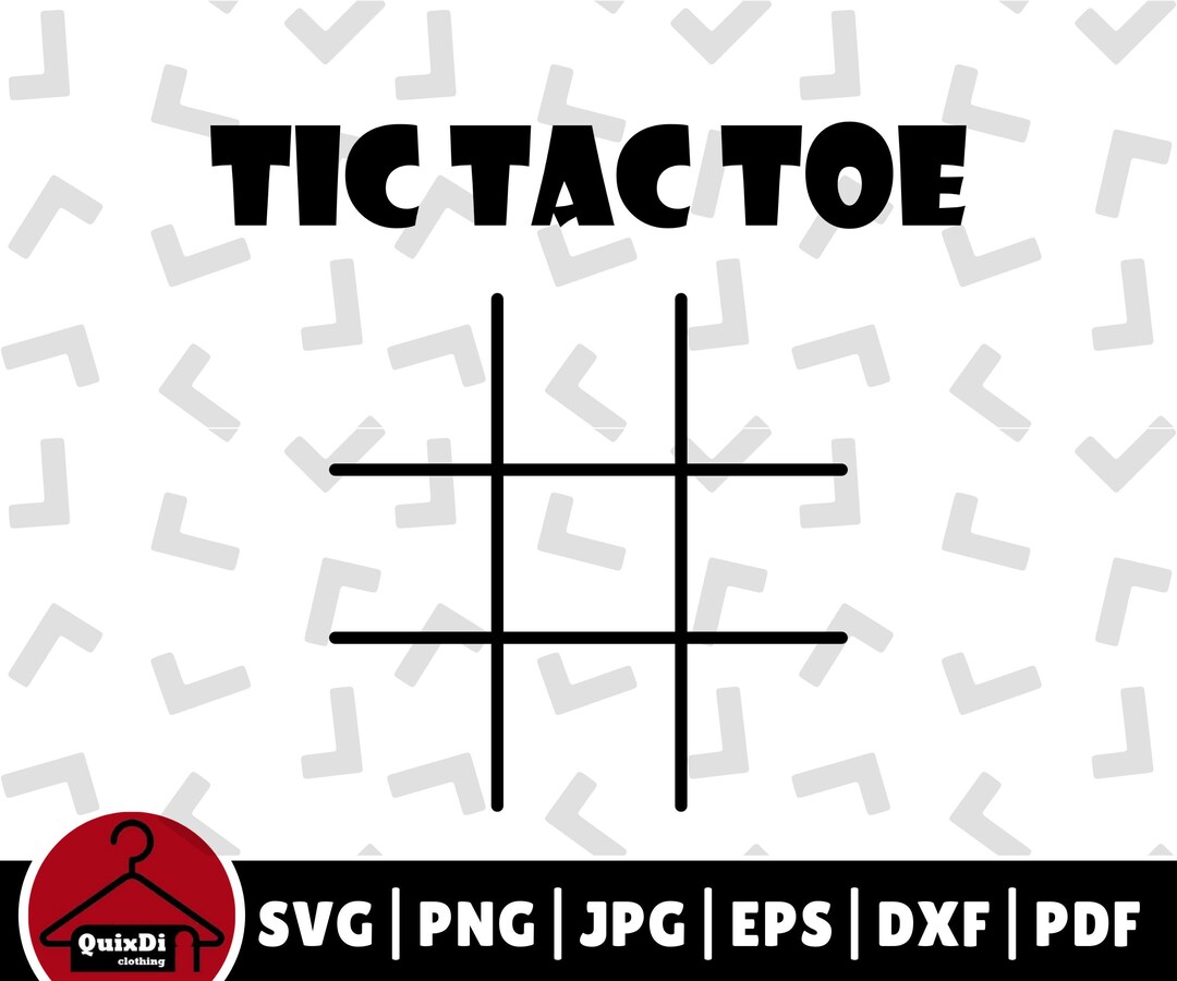 Tic Tac Toe SVG File, Tic Tac Toe Vector, Noughts & Crosses Vector ...