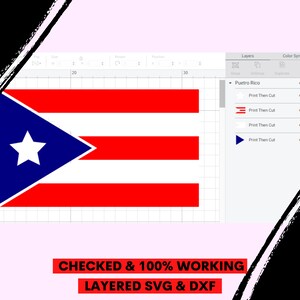 Puerto Rico Flag Svg, Boricua Patriotic Vector Clip Art Silhouette - Cricut - Instant Download ...