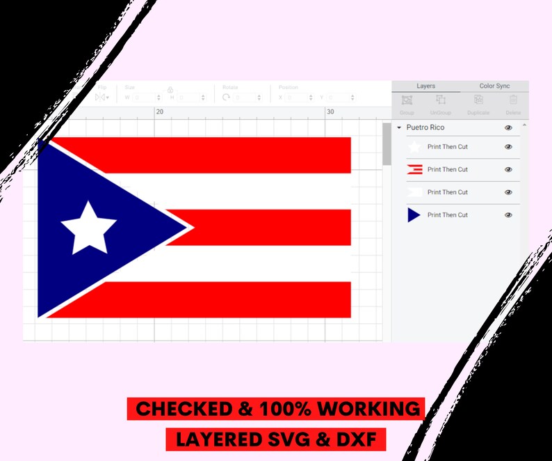 Puerto Rico Flag Svg Boricua Patriotic Vector Clip Art - Etsy