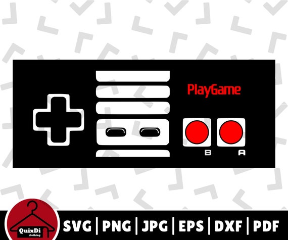 Retro Video Game Controller SVG Gamer Clipart Silhouette - Etsy