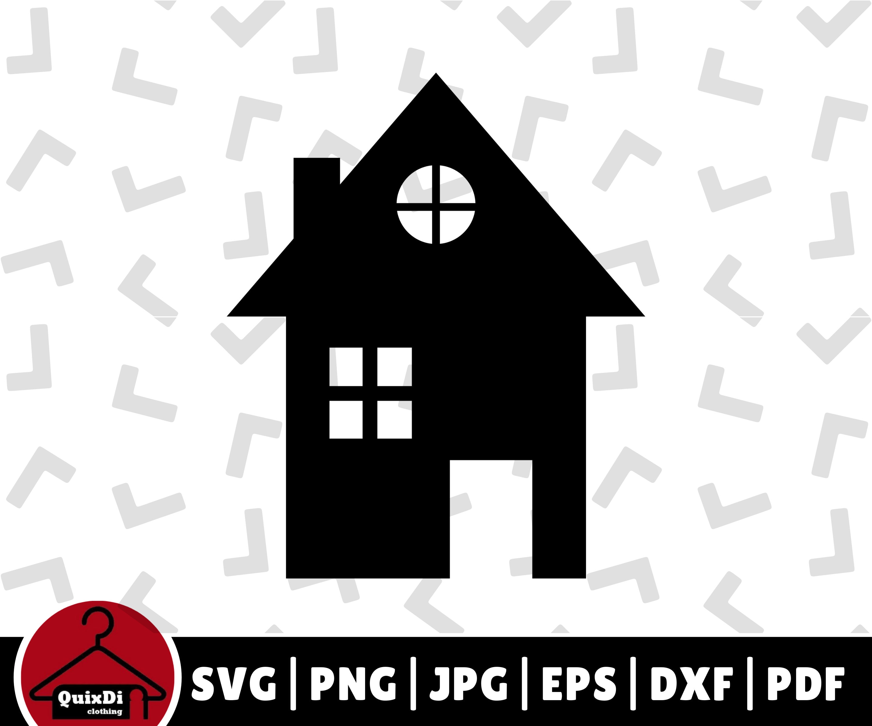 House SVG House Frame Vector File Cnc File Silhouette - Etsy
