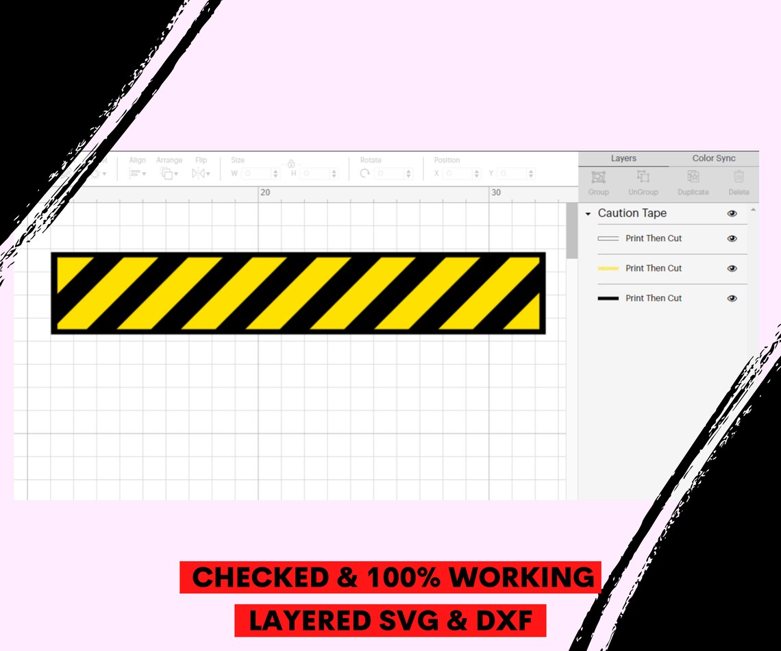 Caution Tape Svg Blank Yellow Caution Sign Clip Art Warning - Etsy