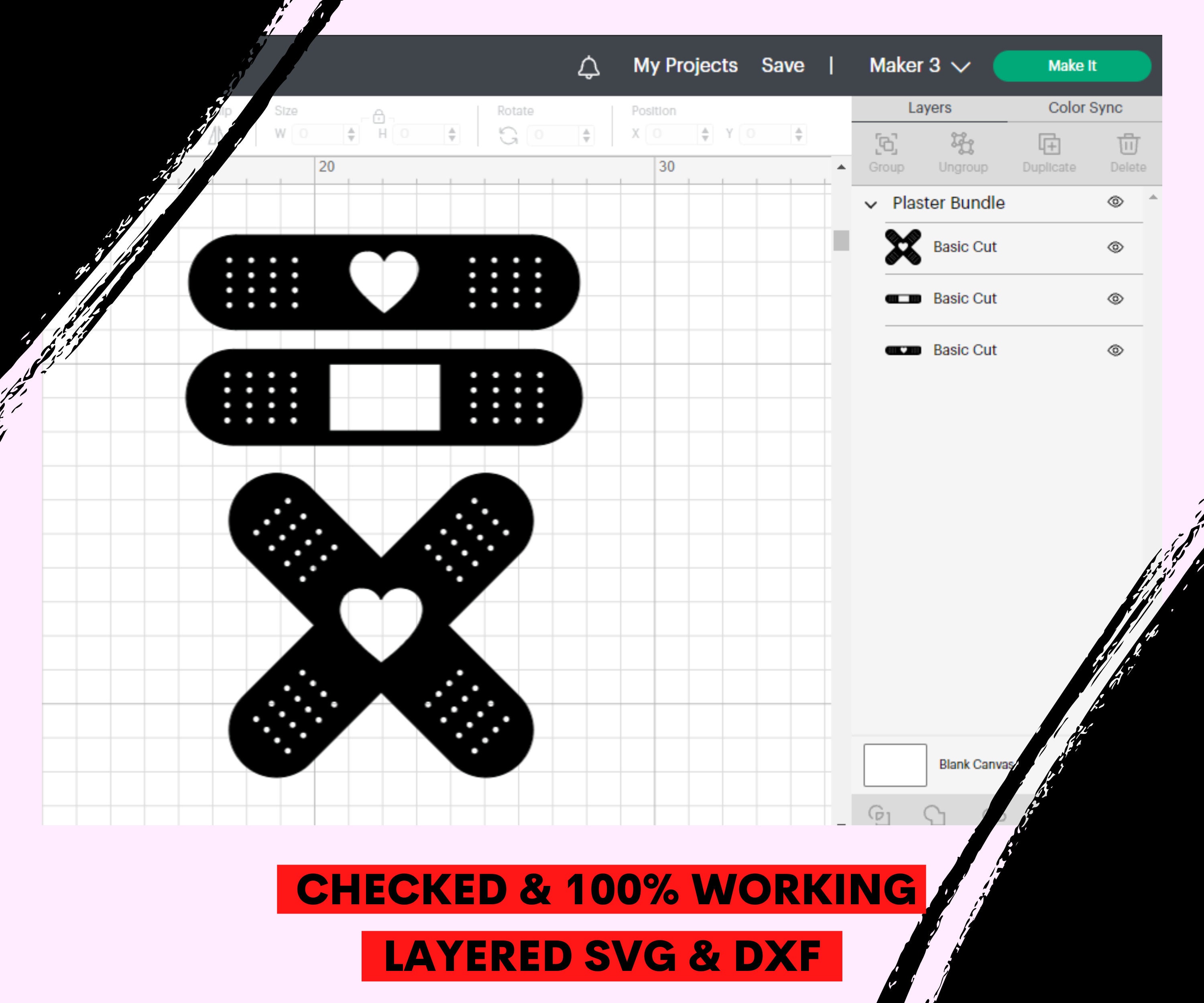 Bandage SVG Bundle Crossed Plaster First Aid Clipart Cnc - Etsy