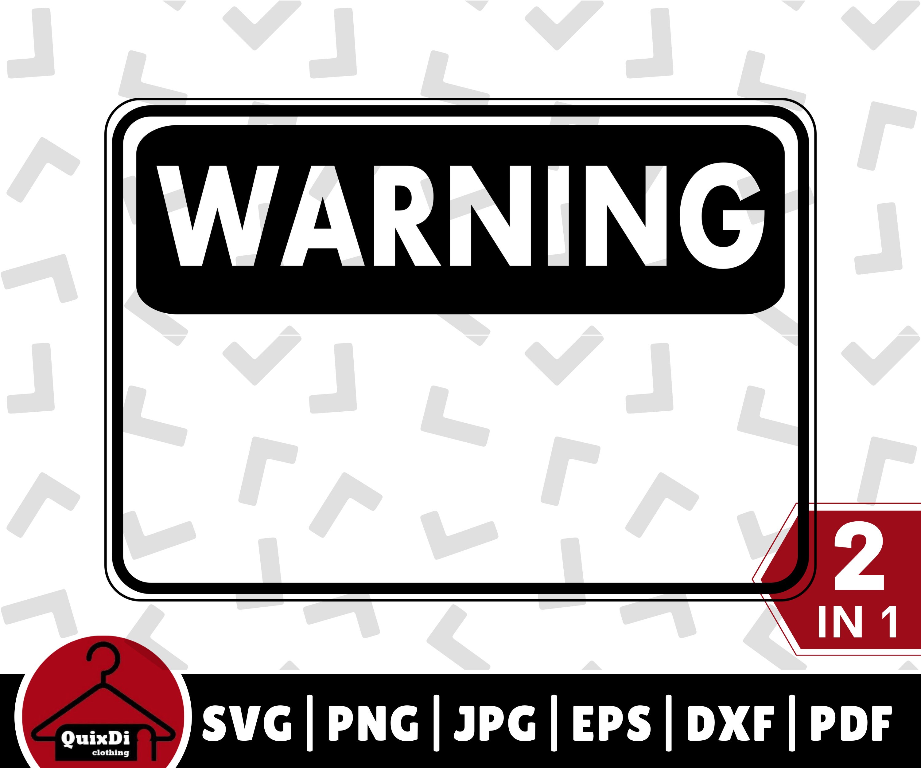 Blank Warning Sign SVG Files Keep Out Svg Stay Out Caution - Etsy