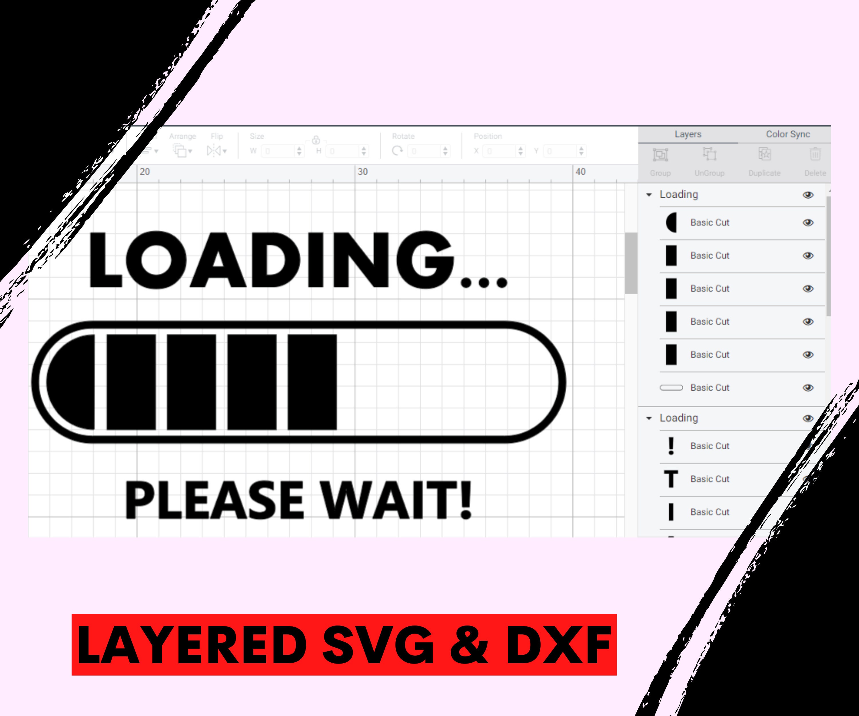 Loading Svg Files for Cut Loading Please Wait Vector Cut - Etsy
