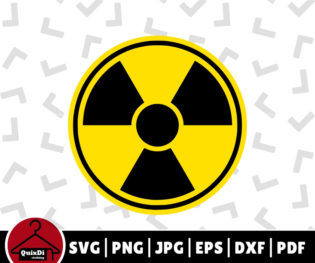 Radiation Warning Symbol Svg, Round Radioactive, Biohazard Cnc File ...