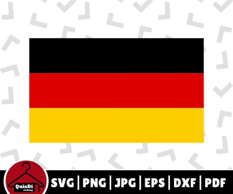 German Flag SVG, Deutschland Flag Clipart, German National Banner ...