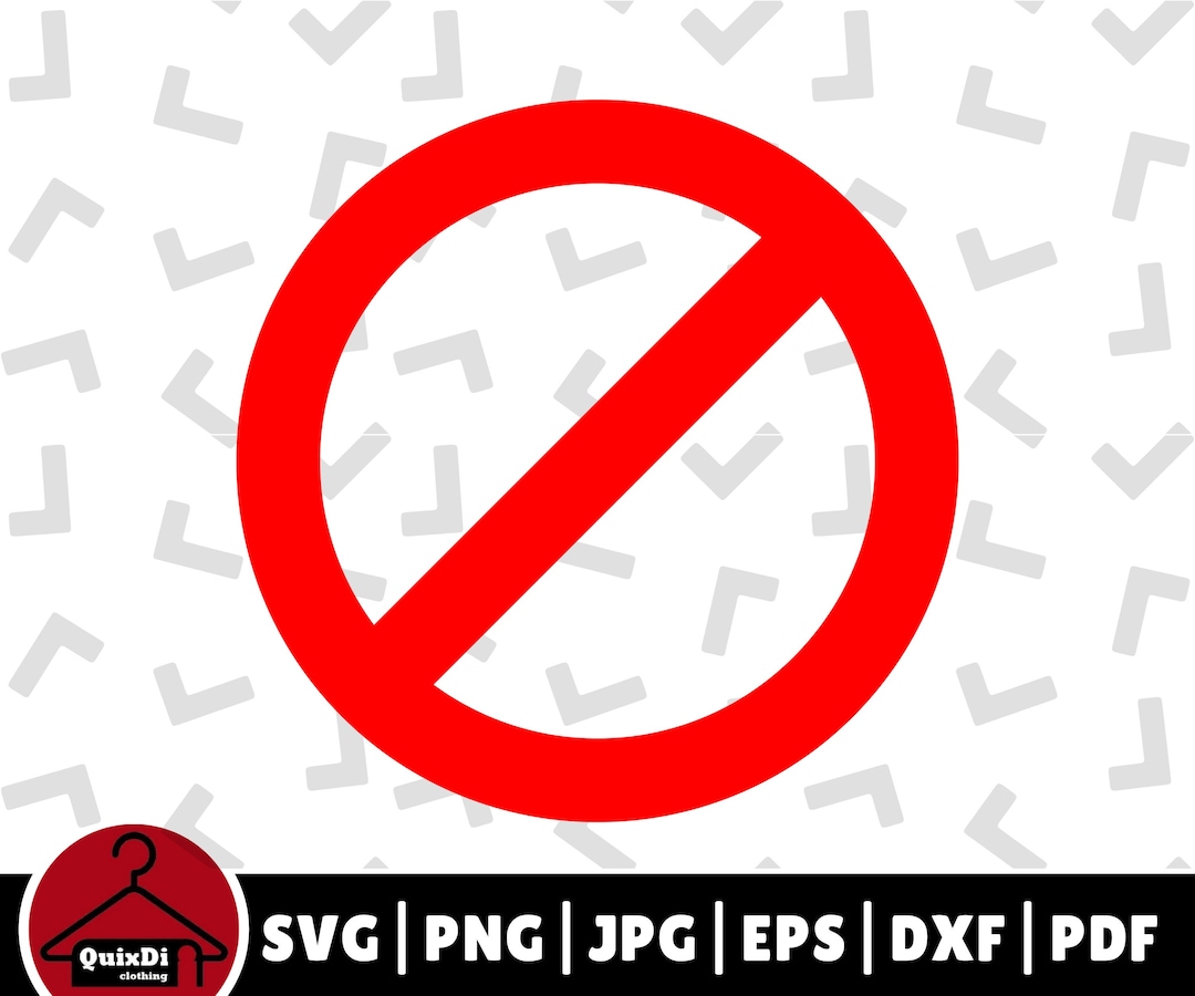 Blocked Symbol Svg, No Svg, Blank Restricted Vector, No Entry Stop Svg ...