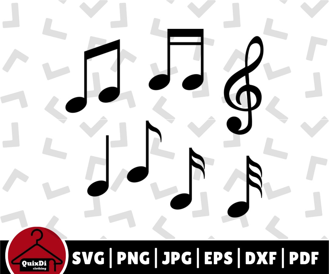 Music Notes SVG Bundle, Musical Notes Symbol Clip Art Cnc File ...