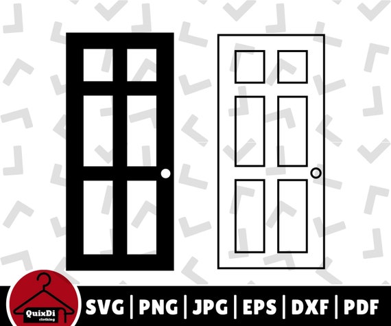 Glass Window SVG Home Door Clipart Cnc File Silhouette - Etsy