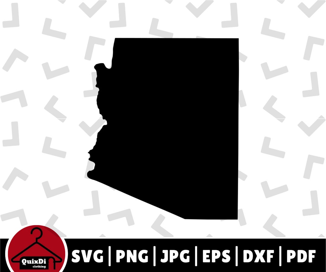 Arizona State SVG, Arizona State Map Cut File, States of America ...