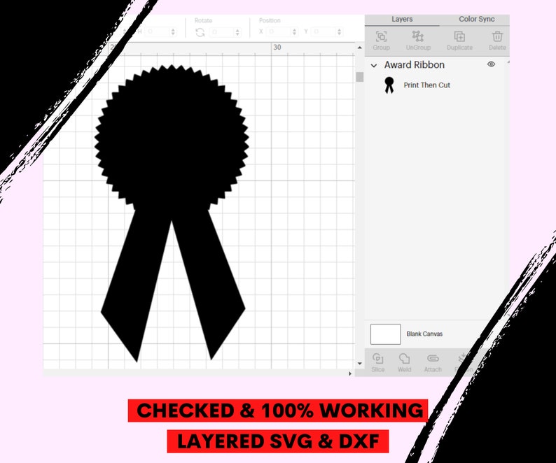 Award Ribbon SVG Medal Vector Cut File Silhouette Cricut - Etsy