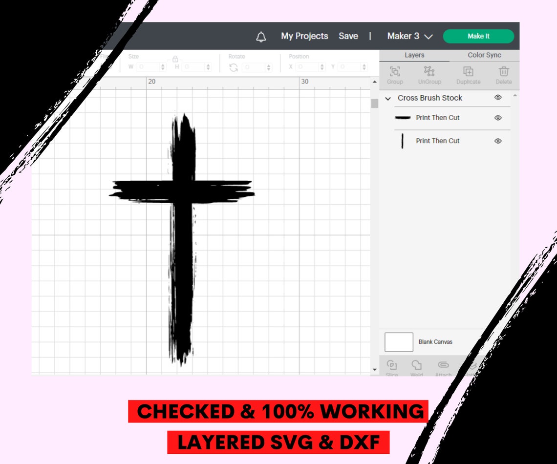 Grunge Cross SVG Solid Rustic Weathered Cross Cut File Cnc - Etsy