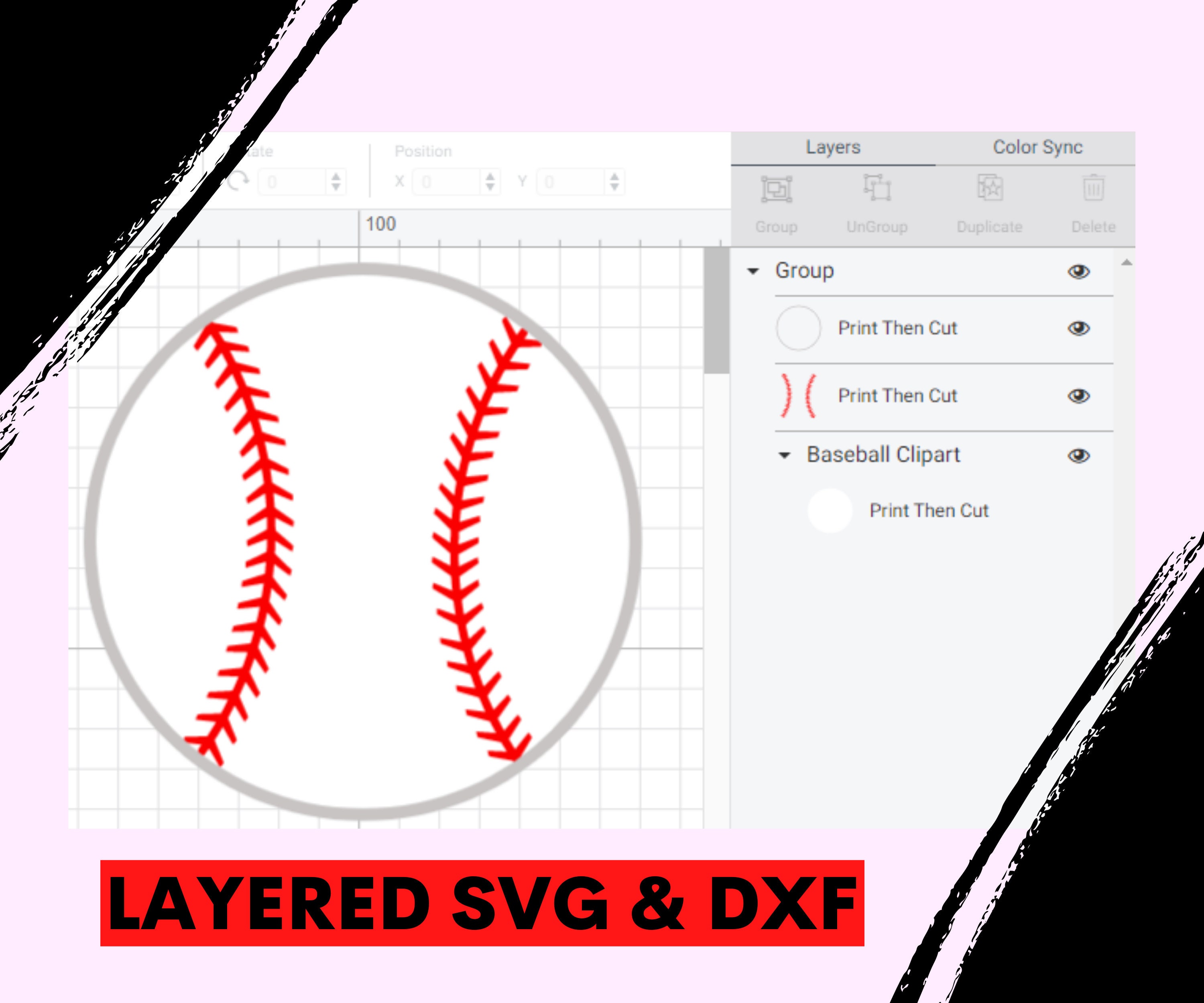 Baseball Clipart Baseball Clipart Stencil Baseball Layered - Etsy México